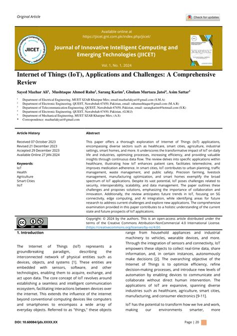 Pdf Journal Of Innovative Intelligent Computing And Emerging