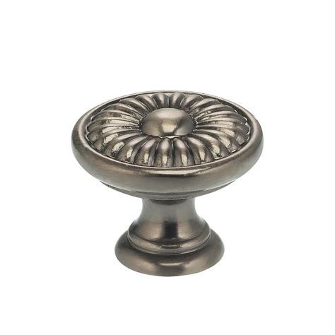 Ornate Knobs And Pulls Collection 1 316 Daisy Knob Pewter By Omnia Industries 74353015a