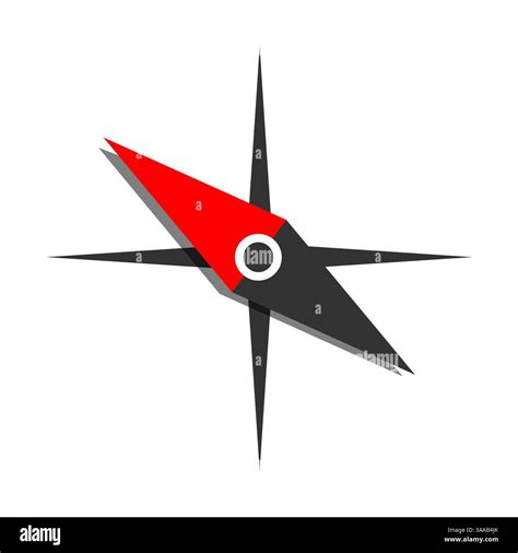 Compass Device For Navigation And Orientation Arrow Is Point To The Direction And Target