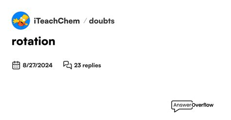Rotation Iteachchem