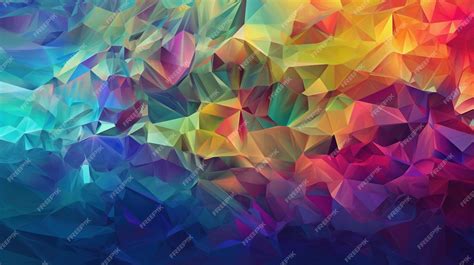 Premium Photo A Colorful Triangle Background With A Triangle Pattern