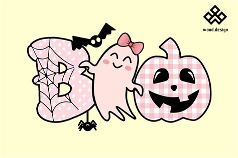 Boo Png Pink Halloween Png Graphic By Wooddesign · Creative Fabrica