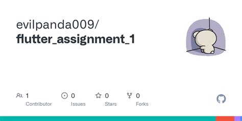 Github Evilpanda009flutterassignment1