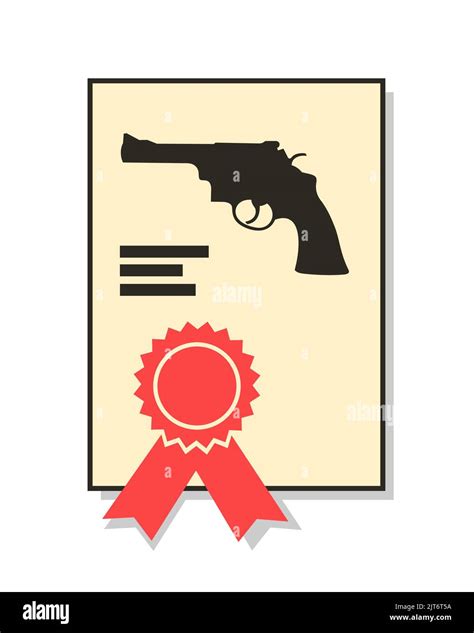 Firearm License And Gun Licence Official Document Of Permission For