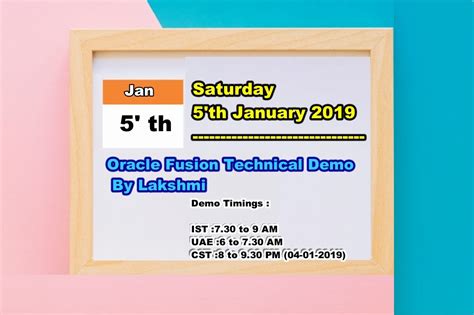 Rainbow Trainig Istitute Rainbow Oracle Fusion Technical Demo
