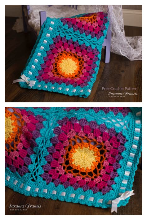 Solstice Sun Rising Lace Square Free Crochet Pattern Diy Magazine