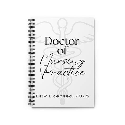 Dnp Doctor Of Nursing Practice Journal Dnp 2025 Spiral Bound Blank Lined Pages Dnp T