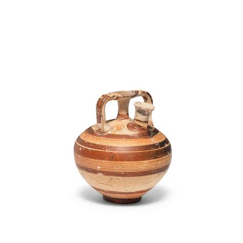 Bonhams A Mycenaean Pottery Stirrup Jar