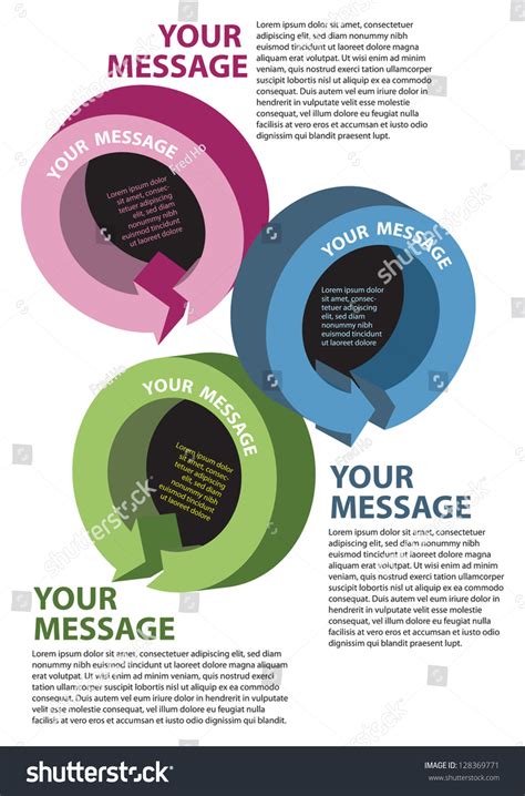 Colorful Layout Design Template Uses Vector Stock Vector Royalty Free Shutterstock