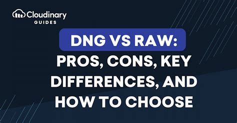 Dng Vs Raw Pros Cons Key Differences And How To Choose