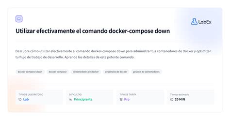 Docker Compose Down Guía Completa Para La Gestión De Contenedores Labex