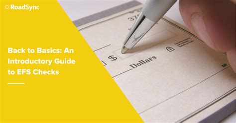 Back To Basics An Introductory Guide To Efs Checks