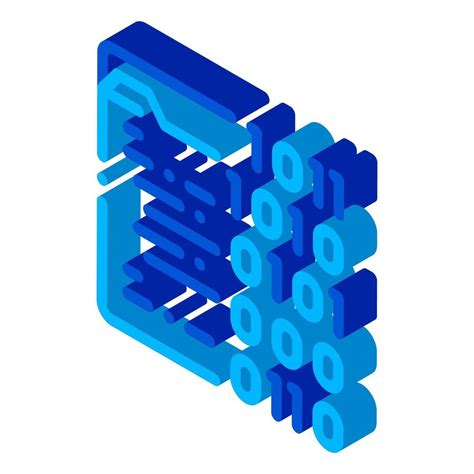 Binary File Coding System Isometric Icon Vector Illustration Vector Art At Vecteezy