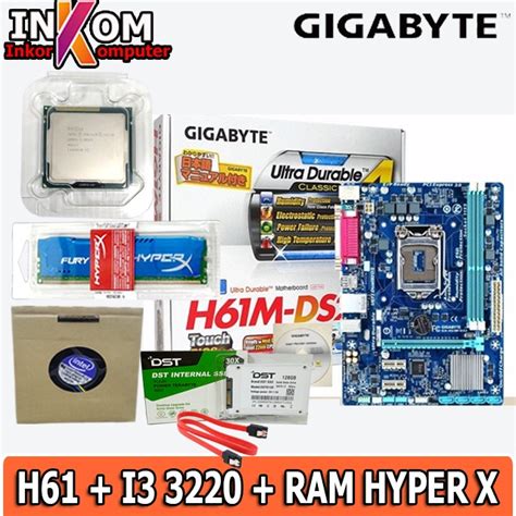 Jual New Paket Mobo Motherboard Mainboard Lga 1155 Ddr3 Plus Processor