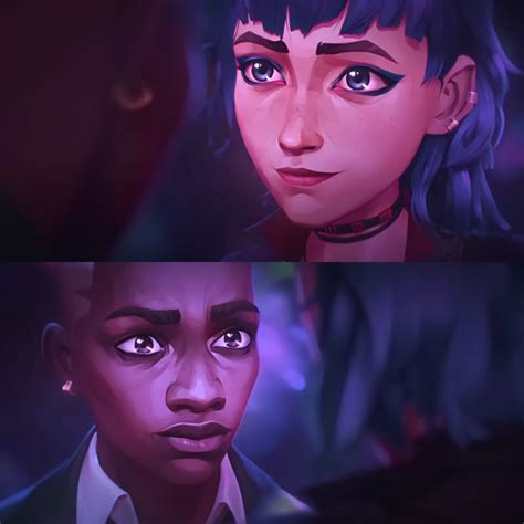Powder And Ekko In Alternative Reality Seasons Drawings Couple Shots