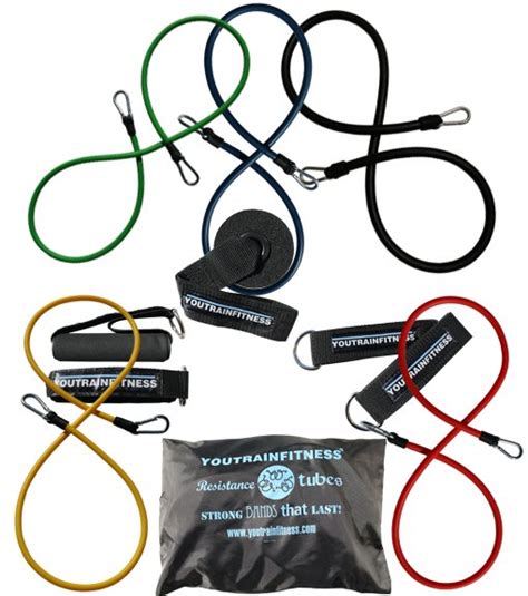12 Set Premium Resistance Tube Kit Youtrainfitness® Personal