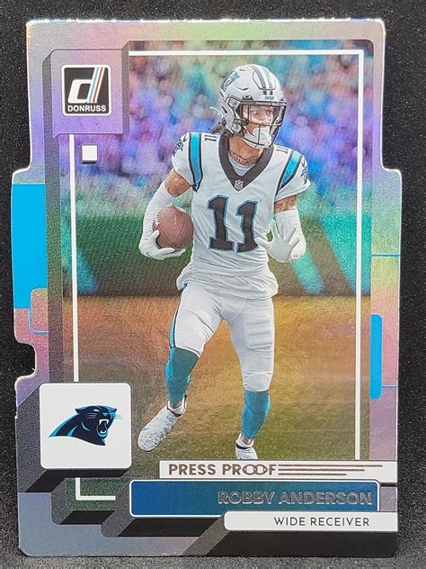 2022 Panini Donruss Press Proof Silver Die Cut 235 Robby Anderson