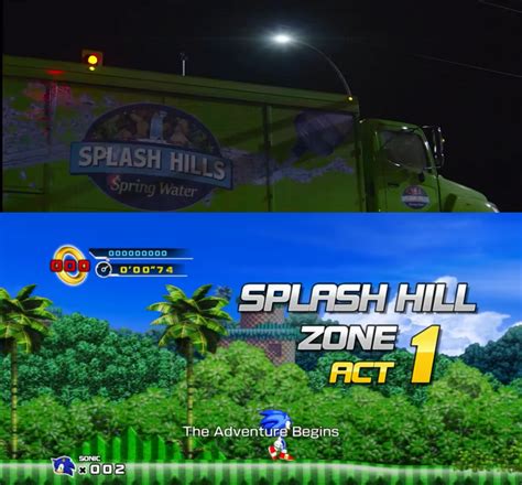 In Sonic The Hedgehog 2 2022 Knuckles Breaks Through A Splash Hills