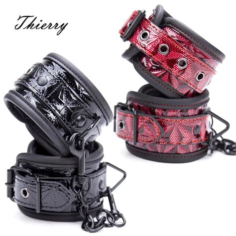Thierry Sex Bondage Pengekangan Produk Budak Keinginan Borgol Gelang Kaki Lima Puluh Nuansa Abu