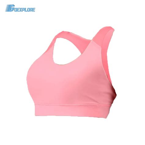 Goexplore Sport Bra Push Up Sports Top Fitness Racer Back Bras Women