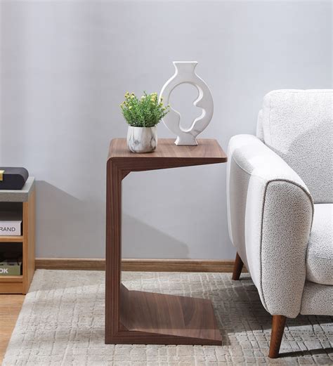Buy Seville Wooden C Shape Table In Natural Finish Colour At 37 Off By