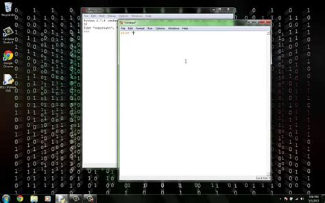 Python 27 Tutorial 2 Hello World Youtube