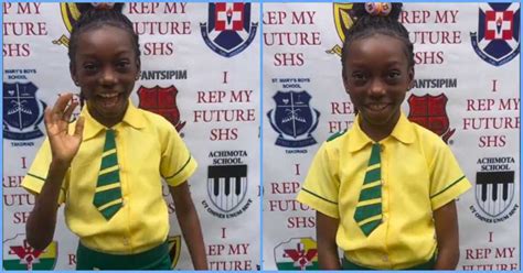 Ghanaian Girl Wears Wesley Girls Uniform To School Speaks Fluently In