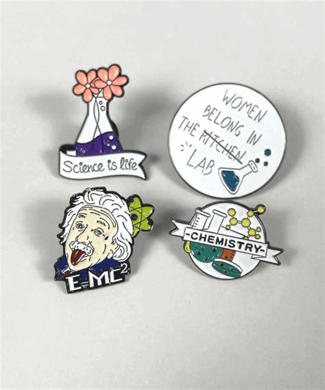 과학 뱃지 배지 브로치 세트 에이블리