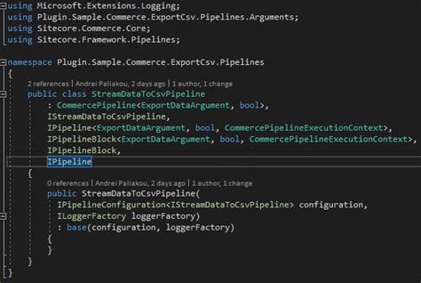 Sitecore Commerce 9 Export Csv