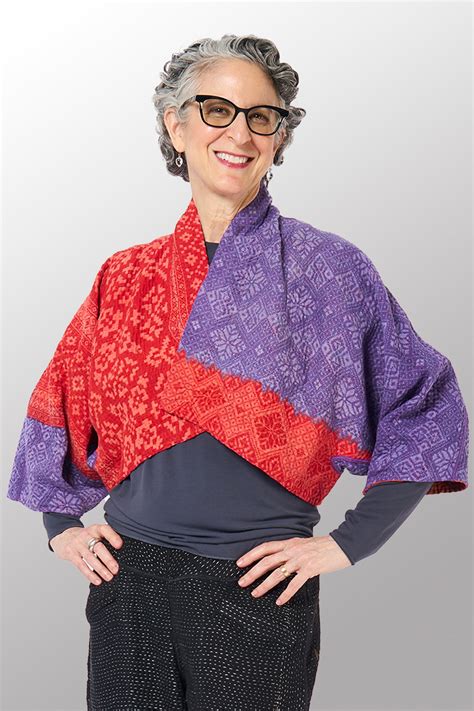 Cotton Overdye Kantha Puff Slv Shrug Ov4062 Corg001a Mieko Mintz