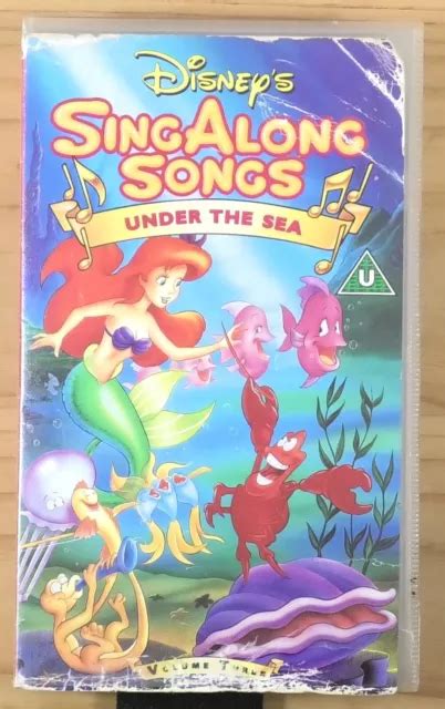Disney Sing Along Songs Under The Sea Retro Uk Disney Vhs £099