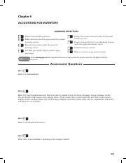 Chapter 9 Se 4 Pdf Chapter 9 Accounting For Inventory Learning