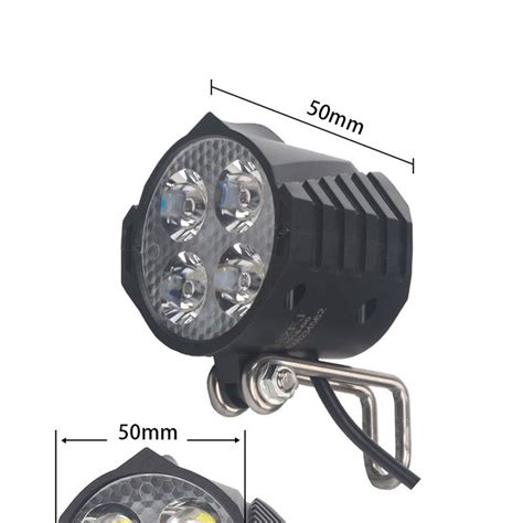 Lanterna de led para bicicleta elétrica farol dianteiro à prova d água