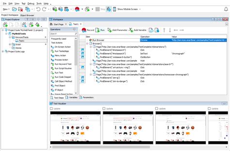 Creating And Running Cross Platform Web Tests Testcomplete Documentation