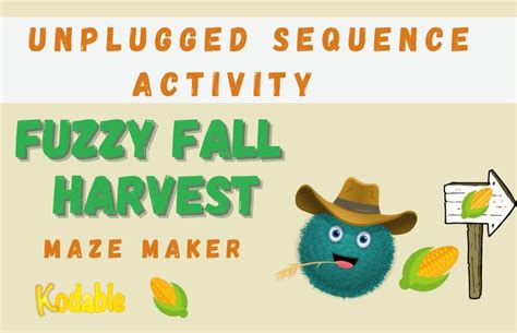 The Best Unplugged Sequence Activity For Fall Sequencing Activities Kodable Activities