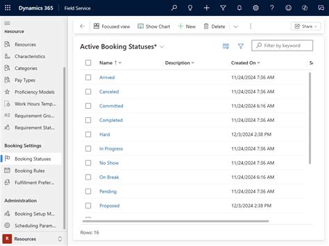 Set Up Booking Statuses Dynamics 365 Field Service Microsoft Learn
