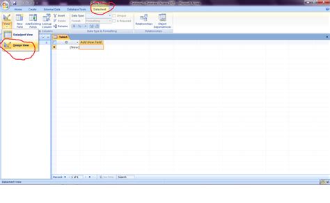 cara membuat database di microsoft access