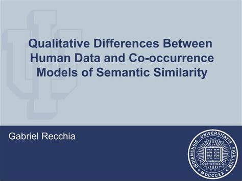 Qualitative Differences Between Human Behvaioral Data And Co Occurrence