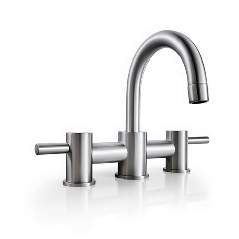 A Faucet That Is Made Of Stainless Steel Premium Ai Generated Image