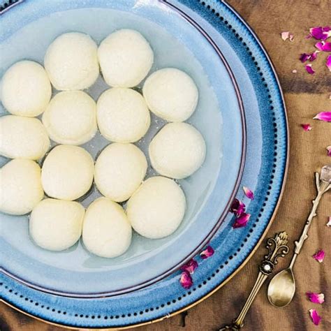 Authentic Rasgulla Recipe Bengali Sponge Roshogolla Easy Indian