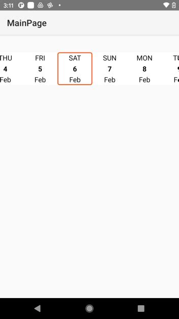 Single Row Calendar B4x Programming Forum