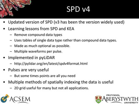 SPD And KEA HDF5 Based File Formats For Earth Observation PPT