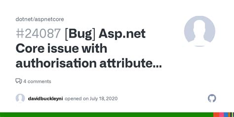[bug] core issue with authorisation attribute always denied and