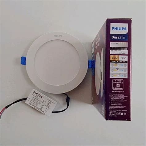 12w Philips Dura Slim Led Panel Light Warm White Round At ₹ 829piece
