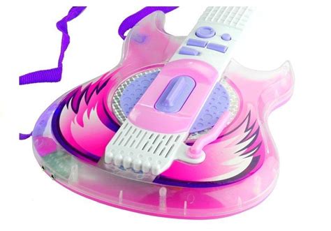 Set Electric Guitar Glasses With Microphone Pink Vicedeal