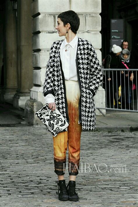 千鸟格长外套 高清图片，堆糖，美图壁纸兴趣社区