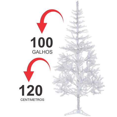 Árvore Pinheiro de Natal Branco Tradicional Pinheirinho Canadense