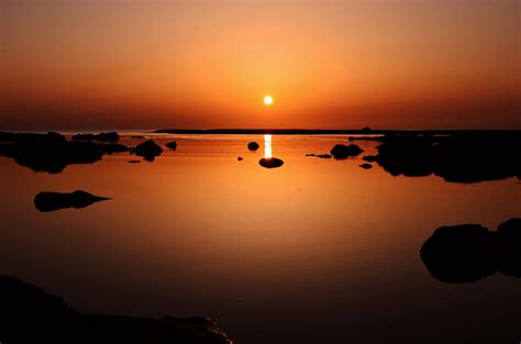 夕景 能登は百浦海岸