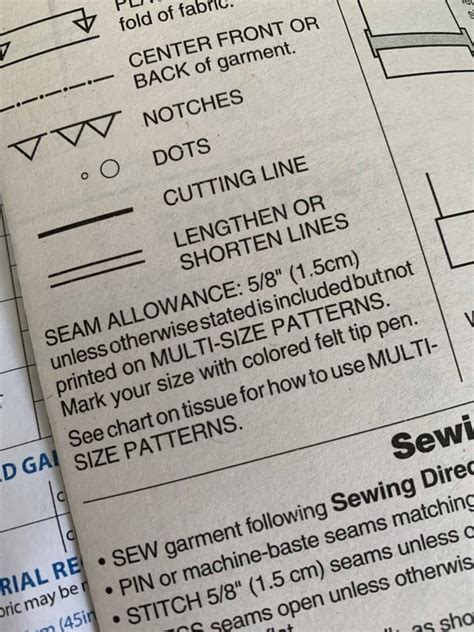 What Does Seam Allowance Mean On A Sewing Pattern