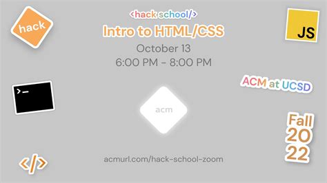 Hack School 1 Intro To Htmlcss Fall 2022 Youtube